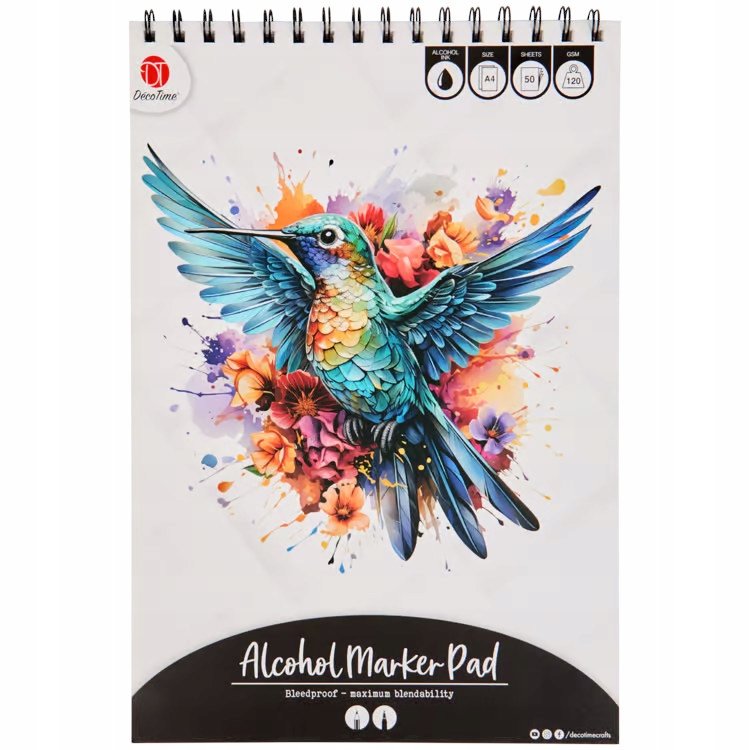 DecoTime Alcohol Marker Pad Szkicownik do Markerów Alko A4 50ark 120g ...