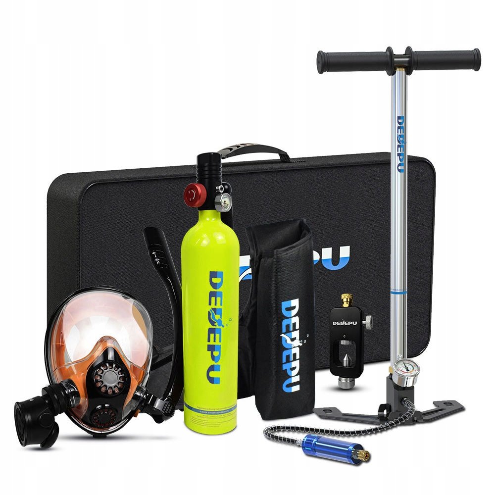 Dedepu Zestaw Do Nurkowania Sprzęt Butla 1L Maska Do Nurkowania ...