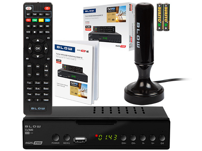 Dekoder tuner dvb-t2 blow 4625 - Blow | Sklep EMPIK.COM Dekoder tuner dvb-t2 blow 4625 - Blow | Sklep EMPIK.COM