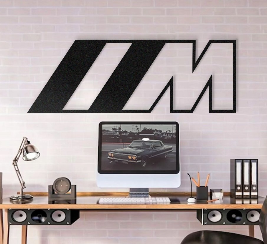 DEKORACJA ścienna Obraz BMW M-PAKIET LOGO 40x14 cm - WrapFactory ...