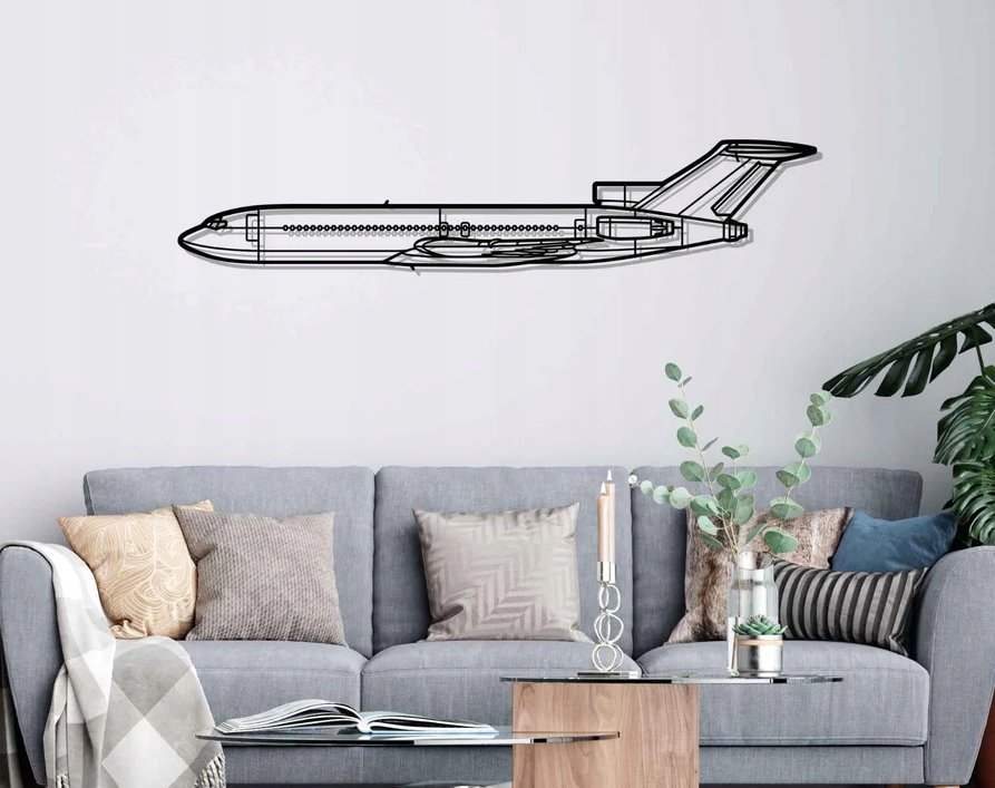 DEKORACJA ścienna Obraz BOEING 727 12x60 cm 12x60 cm - WrapFactory ...