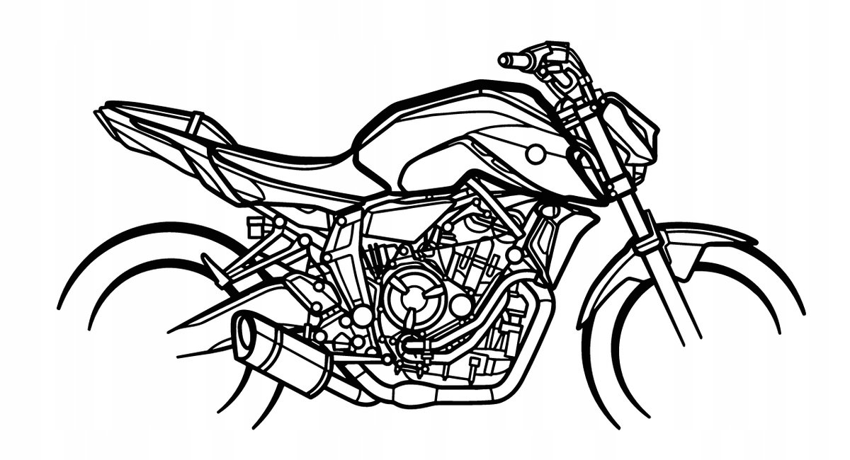 DEKORACJA ścienna Obraz Motocykl Yamaha MT07 2021 - WrapFactory ...