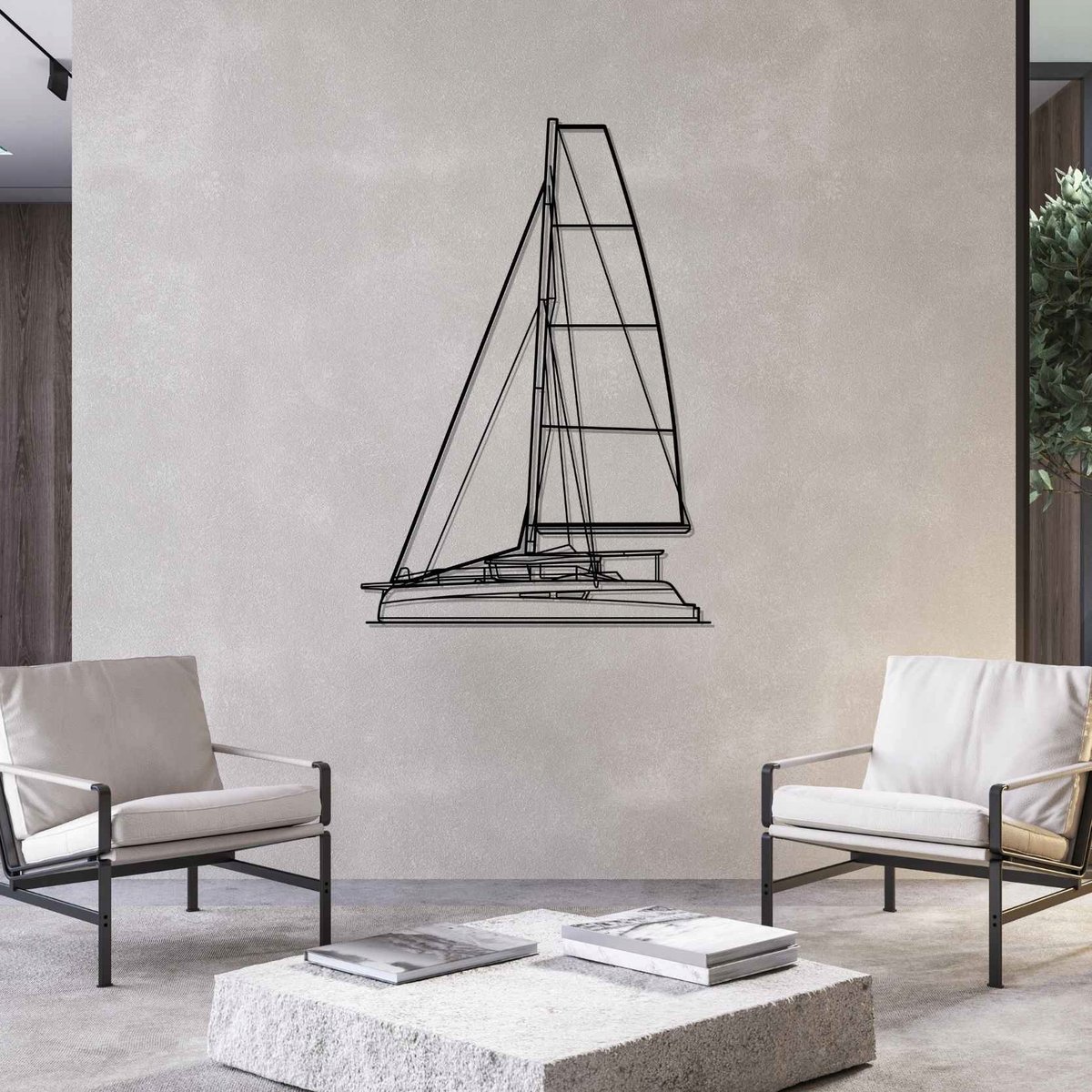 DEKORACJA ścienna Obraz SAILBOAT MODEL 47 FRONT9062 90x62 cm ...