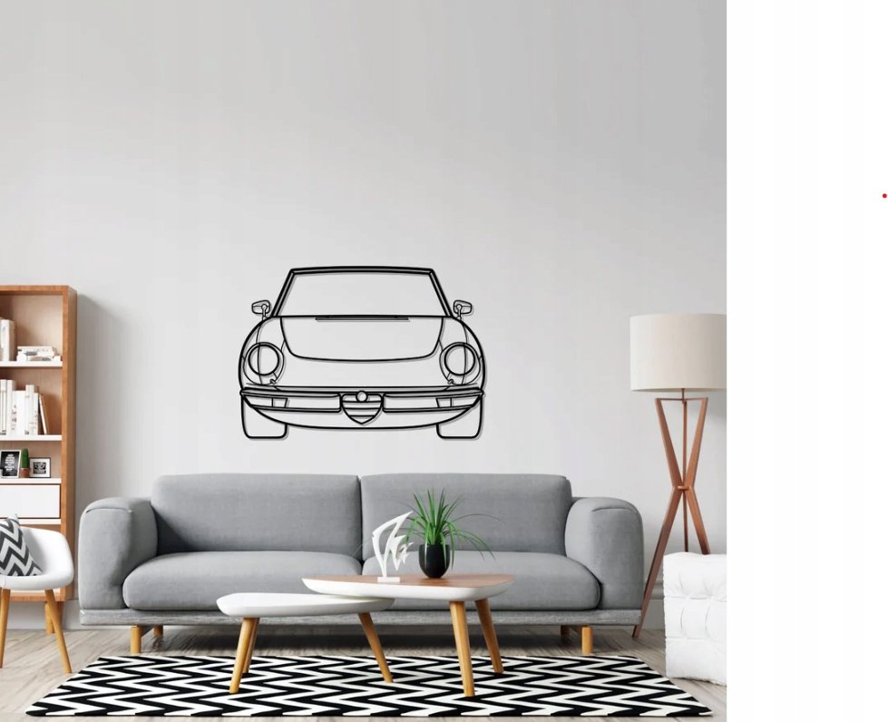 DEKORACJA ścienna Obraz samochód Alfa Romeo Spider Front - WrapFactory ...