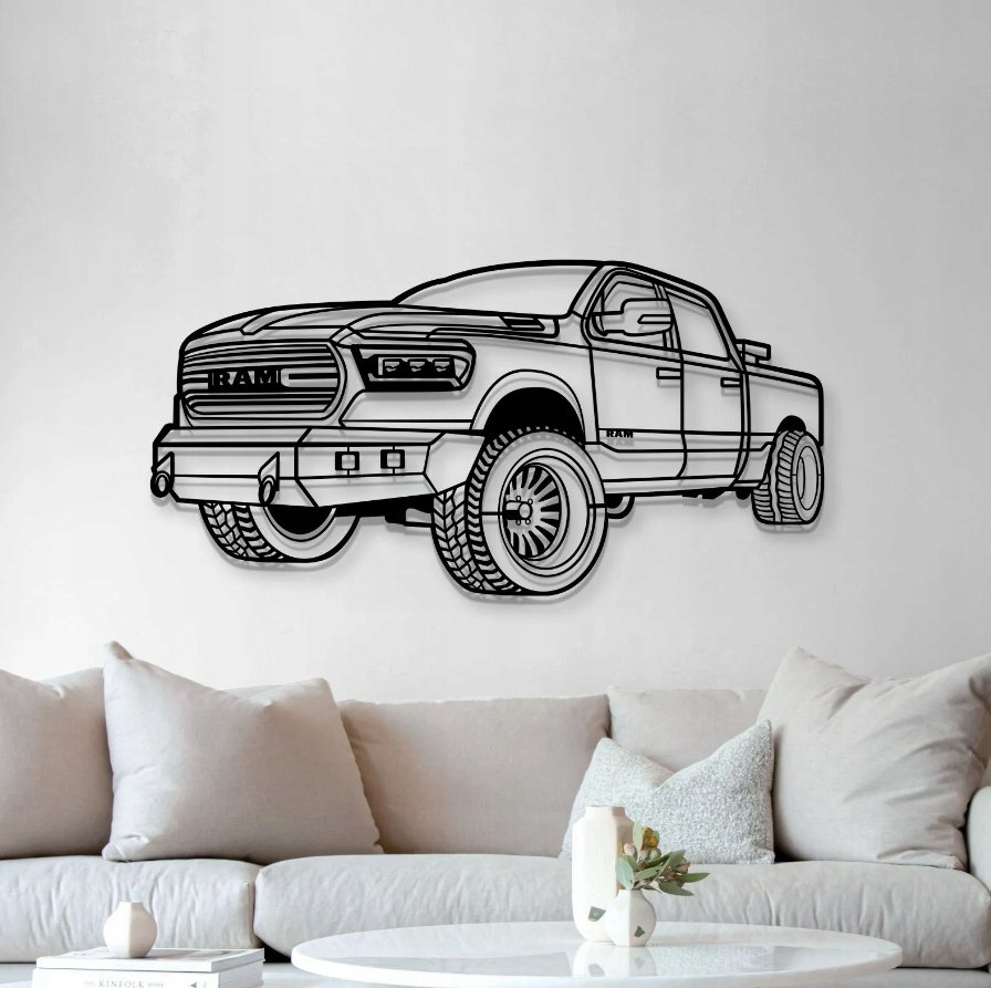 DEKORACJA ścienna Obraz Samochód DODGE RAM 1500 2020 - WrapFactory ...