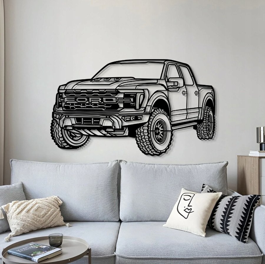 DEKORACJA ścienna Obraz Samochód FORD RAPTOR 202479135 79x135 cm ...