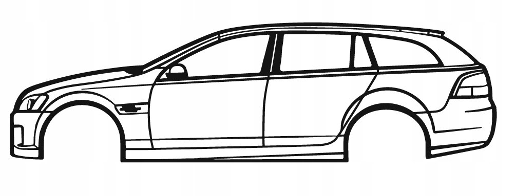 DEKORACJA ścienna Obraz Samochód HOLDEN COMMODORE WAGON 2009 60x17 cm ...