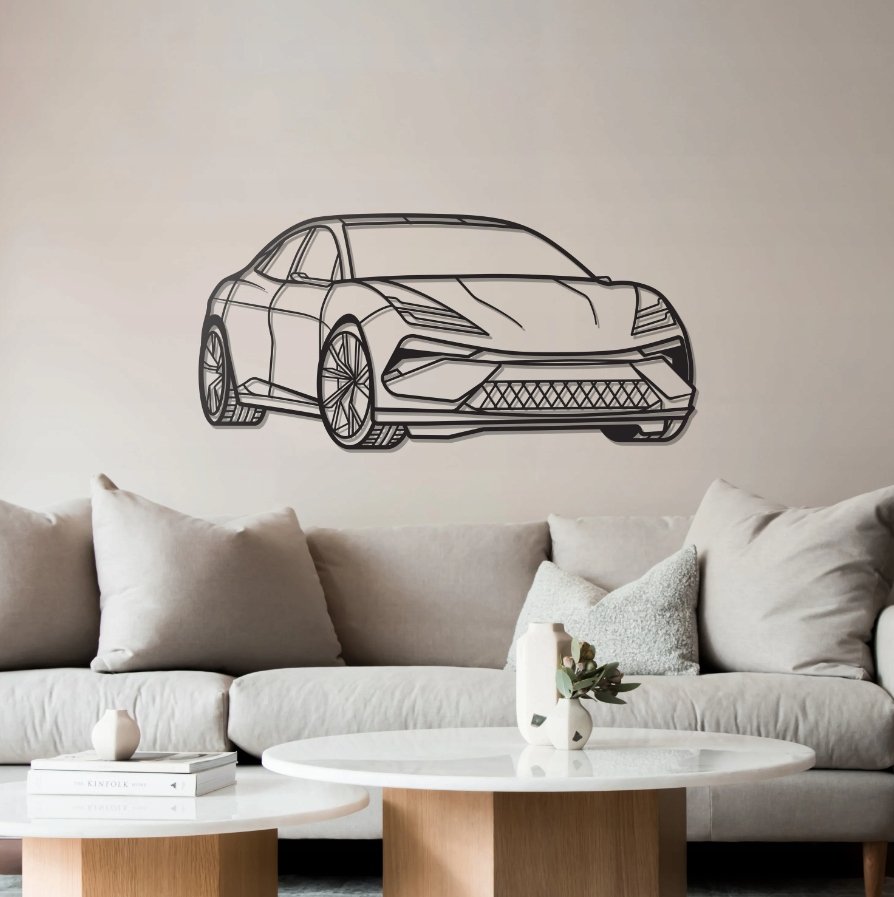 DEKORACJA ścienna Obraz Samochód LOTUS EMEYA PERSPECTIVE 2025 135x64 cm ...
