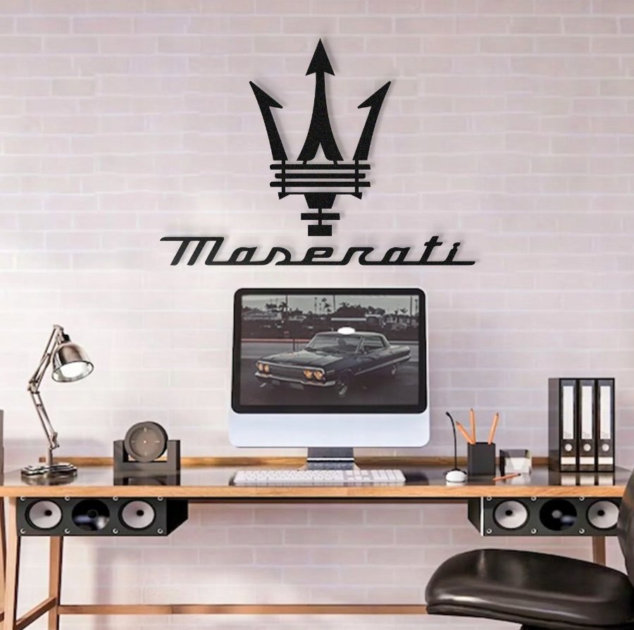 DEKORACJA ścienna Obraz Samochód MASERATI LOGO - WrapFactory Dekoracje ...