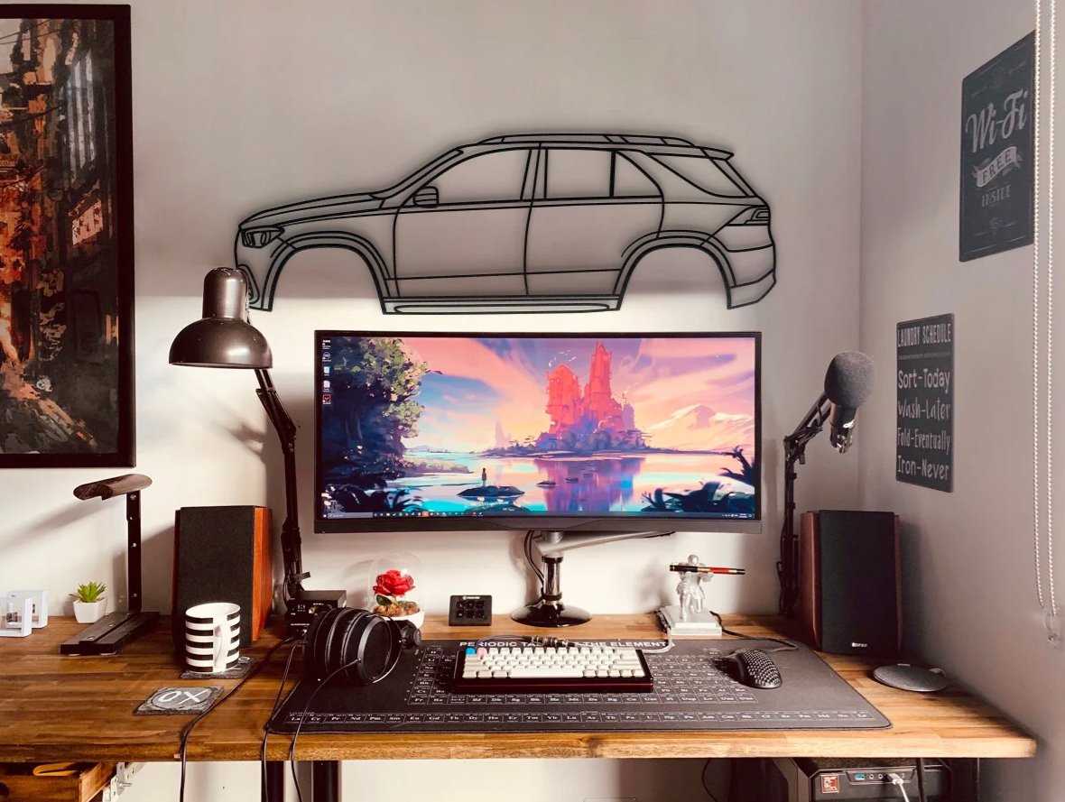 DEKORACJA ścienna Obraz Samochód MERCEDES AMG GLE 53 SUV W167 2021 ...