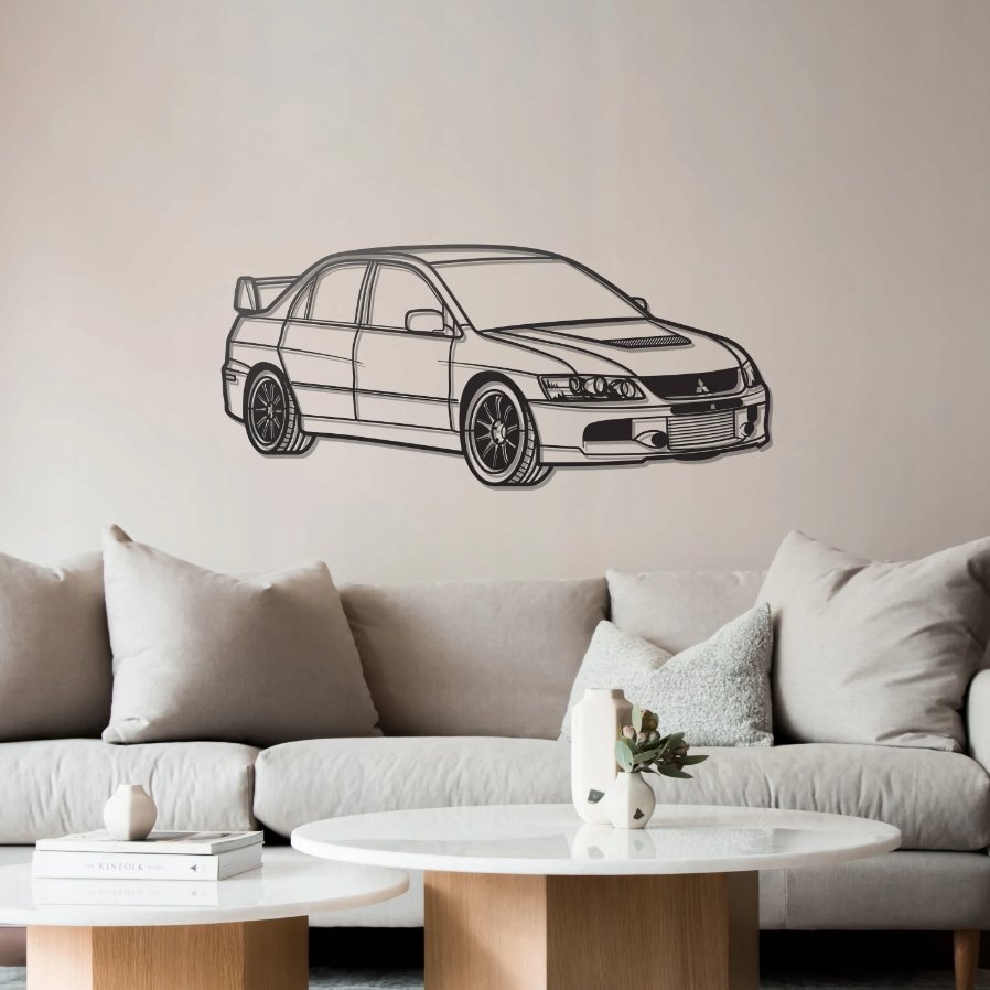 DEKORACJA ścienna Obraz Samochód MITSUBISHI LANCER EVO IX PERSPECTIVE ...