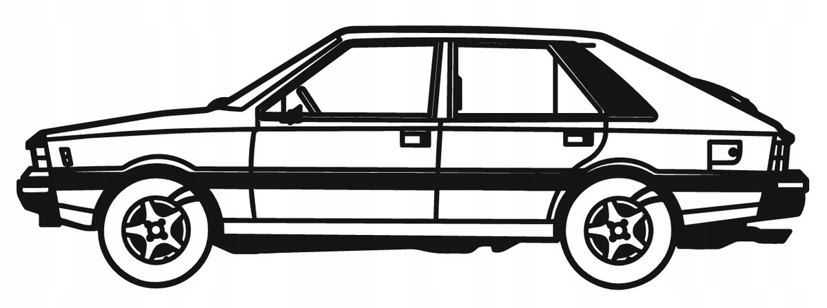 DEKORACJA ścienna Obraz samochód Polonez FSO 90x29 cm - WrapFactory ...