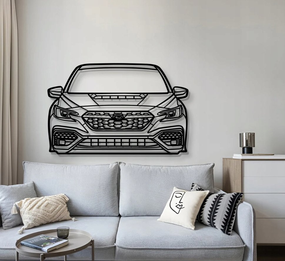 DEKORACJA ścienna Obraz Samochód SUBARU IMPREZA WRX FRONT VIEW 2022 ...