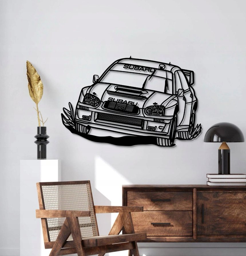 DEKORACJA ścienna Obraz Samochód SUBARU IMPREZA WRX STI BLOBEYE WRC ...