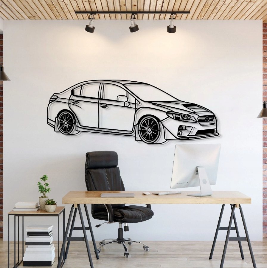 DEKORACJA ścienna Obraz Samochód SUBARU IMPREZA WRX STI PERSPECTIVE ...