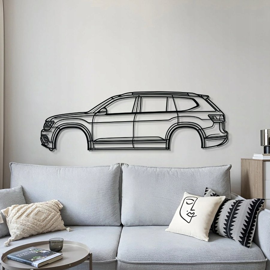 DEKORACJA ścienna Obraz Samochód VOLKSWAGEN ATLAS 1ST GEN (CA1) 2018 ...