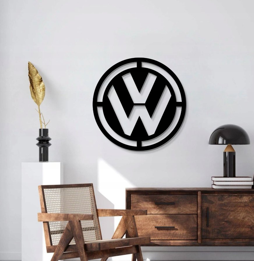 DEKORACJA ścienna Obraz Samochód VOLKSWAGEN LOGO 40x40 cm - WrapFactory ...