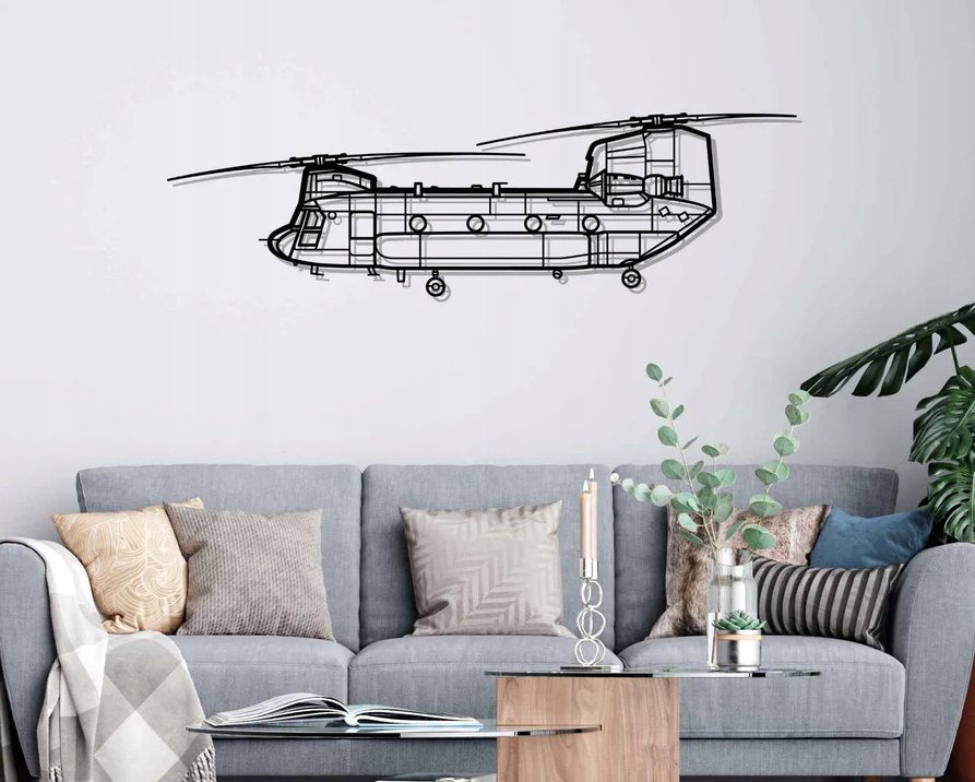 DEKORACJA ścienna Obraz Samolot CHINOOK CH-47 - WrapFactory Dekoracje ...