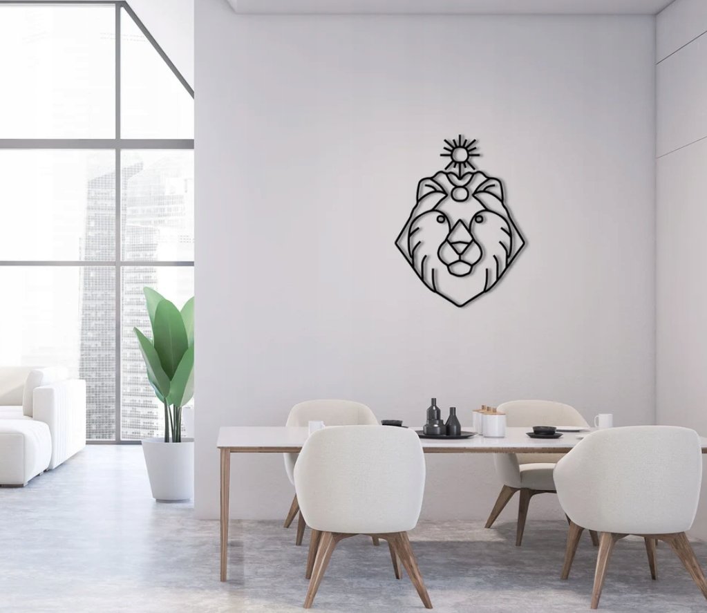 DEKORACJA ścienna Obraz wzór astrologia znak zodiaku lew - WrapFactory ...