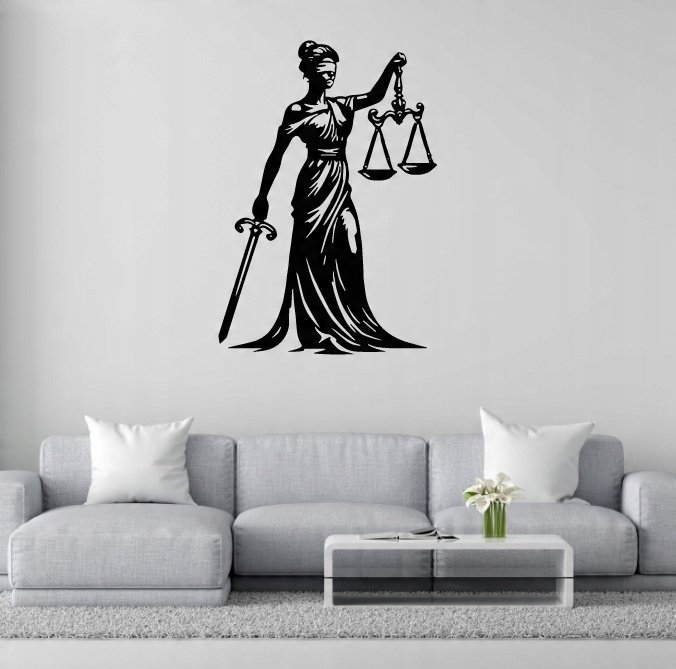 DEKORACJA ścienna Obraz wzór BOGINI TEMIDA 63x90 cm - WrapFactory ...