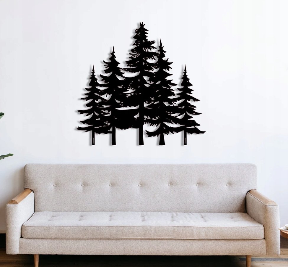 DEKORACJA ścienna Obraz wzór drzewa las8589 85x89 cm - WrapFactory ...
