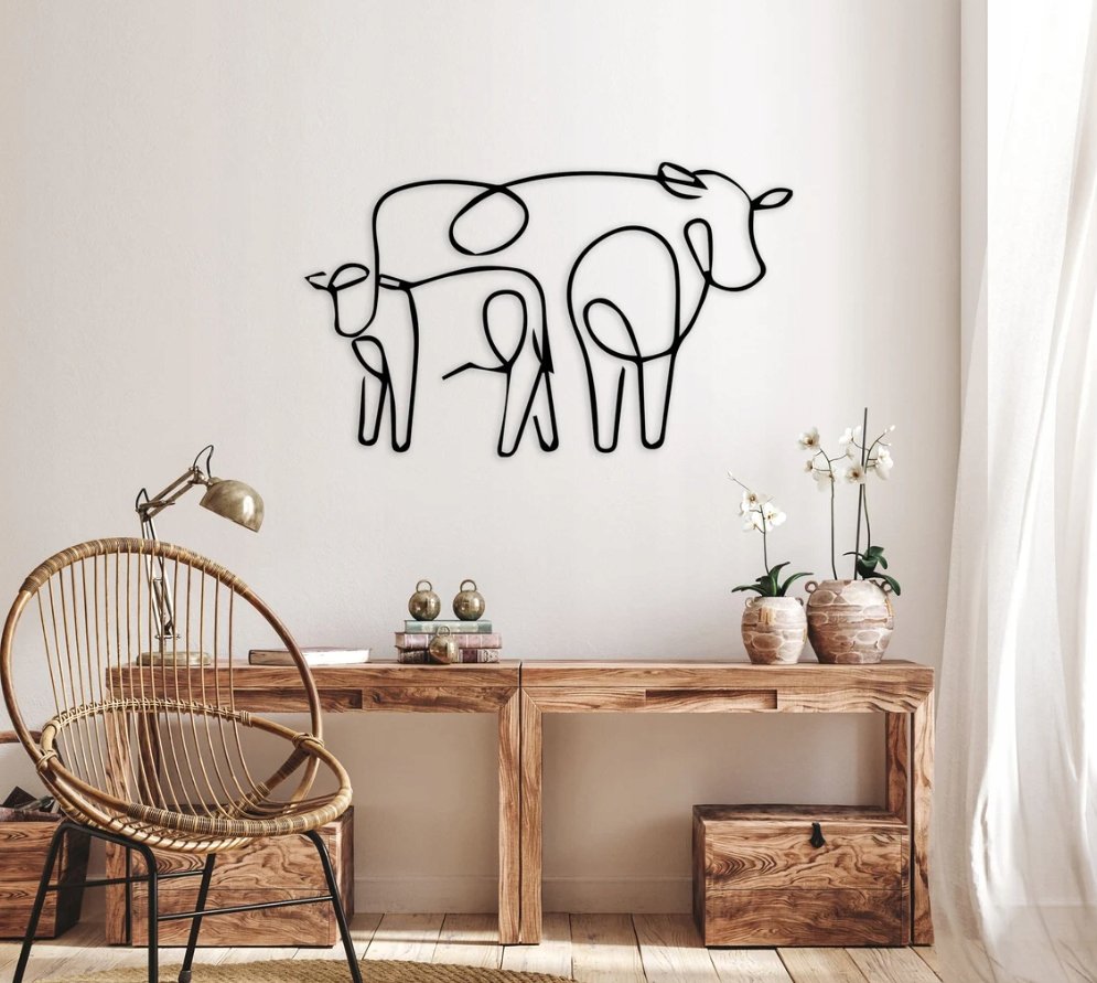 DEKORACJA ścienna Obraz wzór KROWY - WrapFactory Dekoracje | Sklep ...