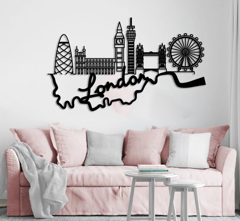 DEKORACJA ścienna Obraz wzór LONDYN WIDOK - WrapFactory Dekoracje ...