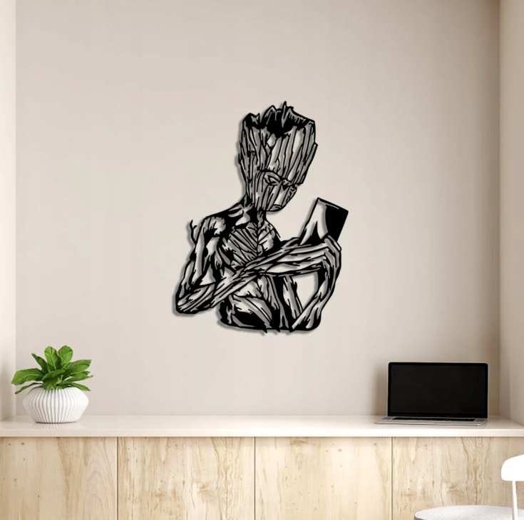 DEKORACJA ścienna Obraz wzór METAL GROOT - WrapFactory Dekoracje ...