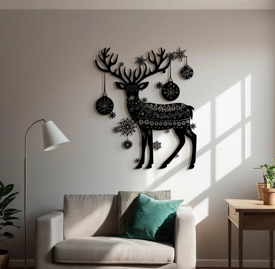 DEKORACJA ścienna Obraz wzór RENIFER 75x90 cm - WrapFactory Dekoracje ...