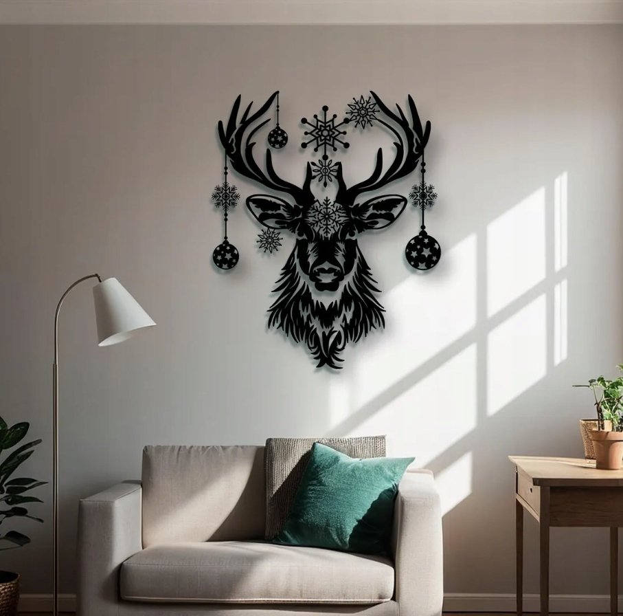 DEKORACJA ścienna Obraz wzór RENIFER - WrapFactory Dekoracje | Sklep ...