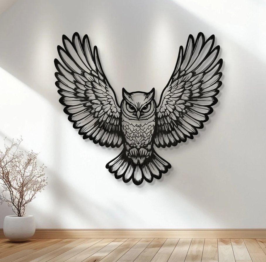 DEKORACJA ścienna Obraz wzór SOWA - WrapFactory Dekoracje | Sklep EMPIK.COM