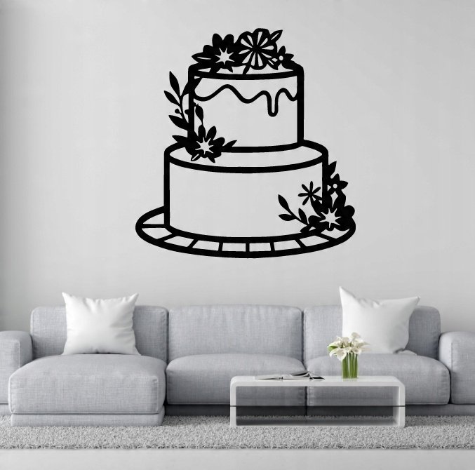 DEKORACJA ścienna Obraz wzór TORT 85x89 cm - WrapFactory Dekoracje ...