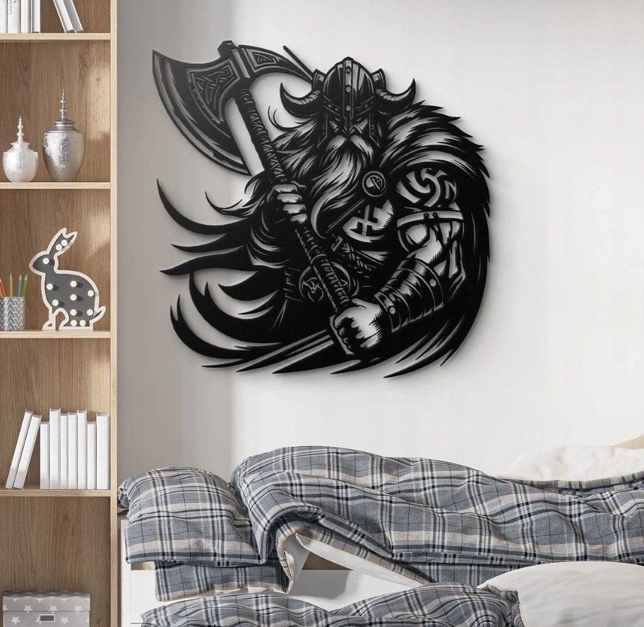 DEKORACJA ścienna Obraz wzór WIKING 60x60 cm - WrapFactory Dekoracje ...