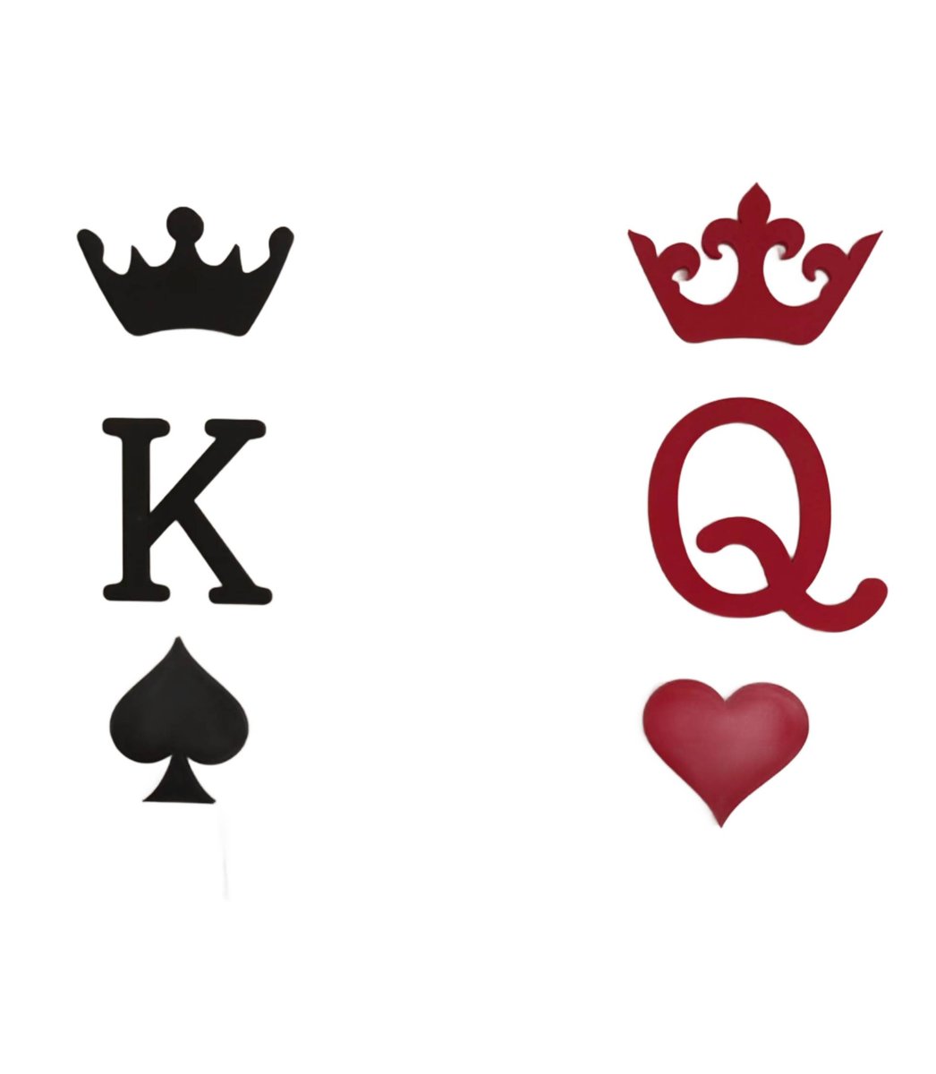 DEKORACJA ścienna wzór KRÓL I KRÓLOWA KARTY - Inna marka | Sklep EMPIK.COM