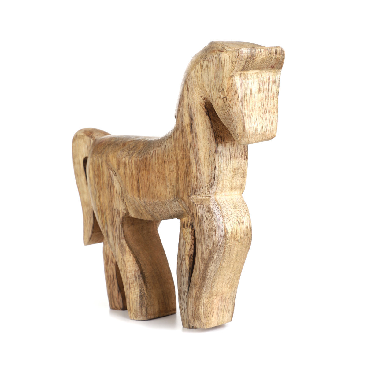 Dekoracja stojąca ABBOU kucyk z drewna mango 20x5x20 cm HOMLA - Homla ...