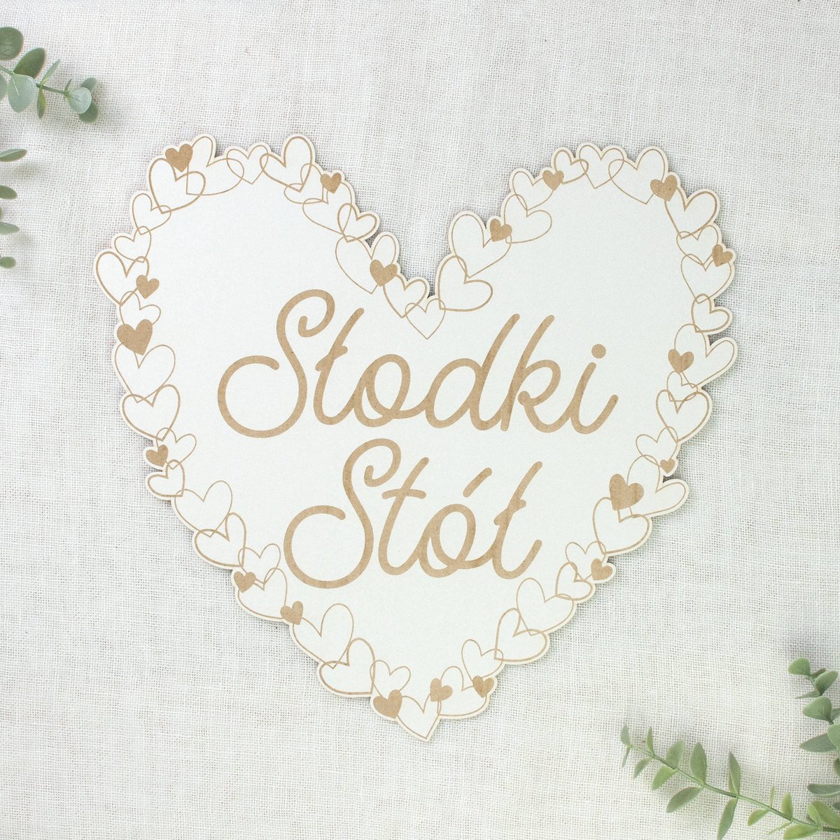 Dekoracja sweethearts - s?odki stó?, 30 x 30 cm - P13 | Przyjęcia i okazje w Sklepie EMPIK.COM