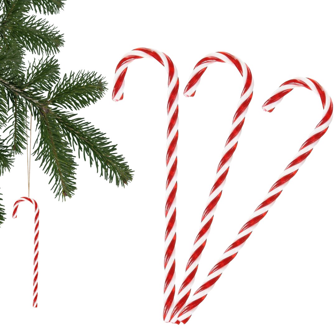 DEKORACYJNE LASKI CUKROWE LASKA CHOINKOWA ZAWIESZKA 15cm Zestaw 3 sztuk ...