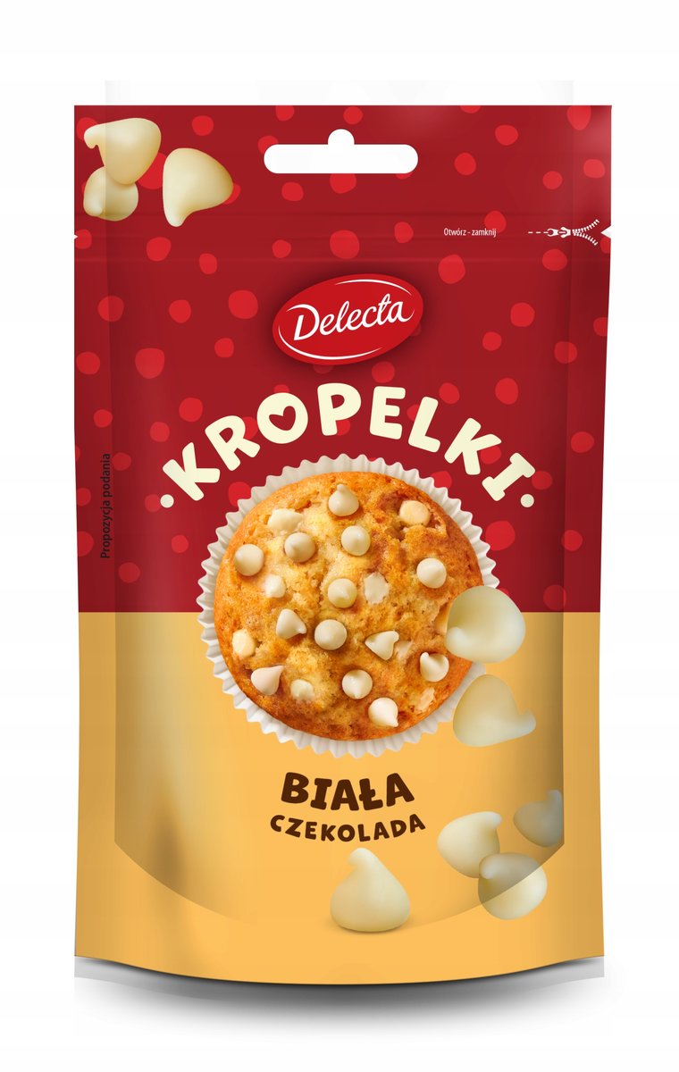 Delecta Kropelki Biała Czekolada 80 G - Delecta | Sklep EMPIK.COM