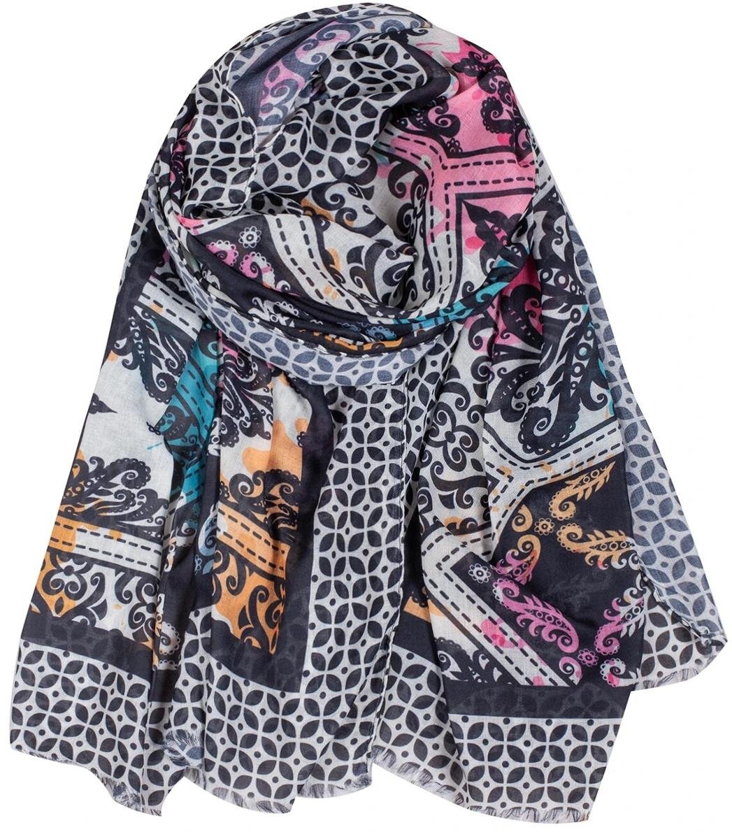 Delikatna chusta chustka szal wiskoza we wzory - Agrafka | Moda Sklep ...