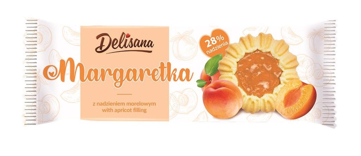 Delisana Margaretka morelowa ciastka kruche 135g - Delisana | Sklep ...