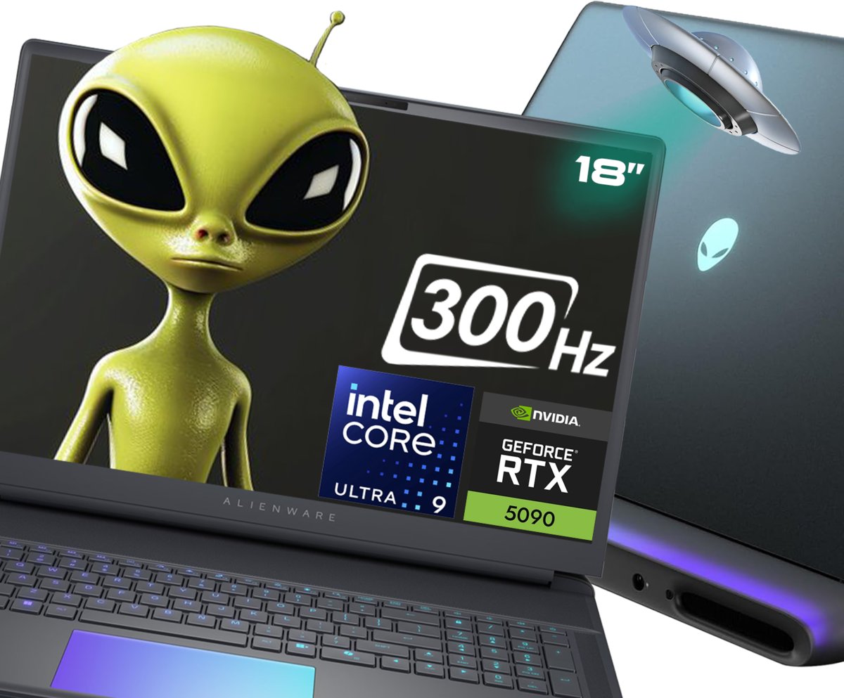 Dell Alienware 18 Area-51 U9 275HX 96GB 4TB RTX5090 24GB 18' QHD+ 300Hz ...