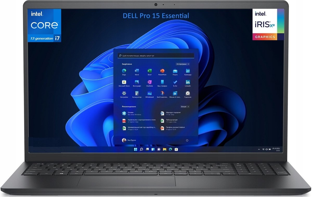 Dell Pro 15 Essential - i7-1355 15,6" 16GB 512GB Win11Pro Czarny - Dell ...