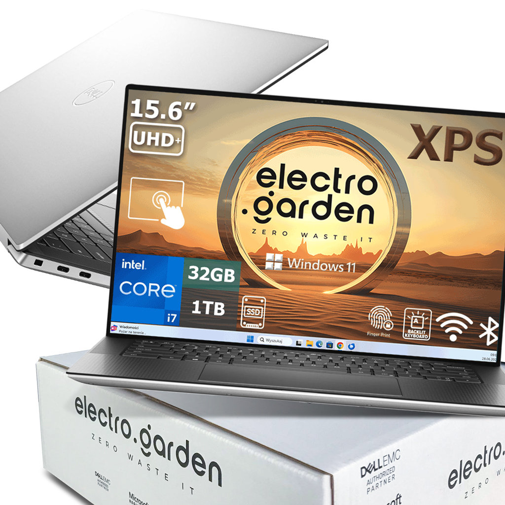 Dell XPS 15 9500 i7-10750H 32GB 1TB GTX1650Ti 15,6 UHD+Touch Win11P ...