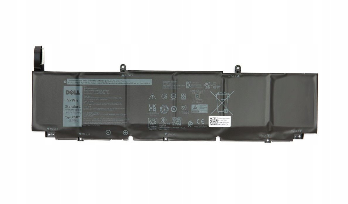DELL XPS 9700 9710 9720 9730 TYPE XG4K6 97WH NOWA ORYGINALNA BATERIA ...