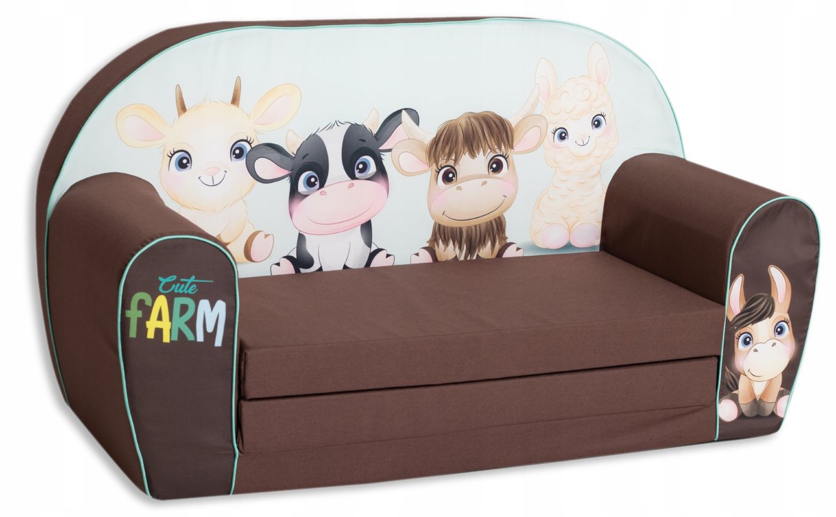 Delsit, mini sofa z pianki rozkładana, słodka farma - Delsit | Sklep ...