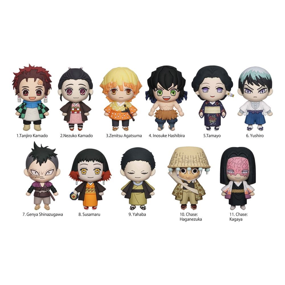 Demon Slayer: Kimetsu no Yaiba 3D PVC Bag Clips Series 3 Display (24 ...