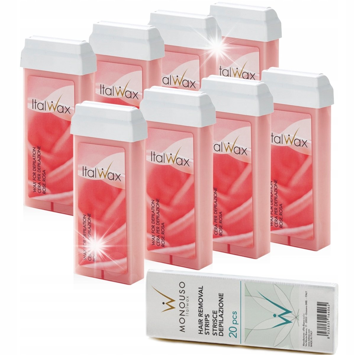 DEPILACJA 8x Wosk w rolce ITALWAX ROSE róża PASKI | Sklep EMPIK.COM