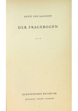 Der Fragebogen - | Książka w Empik