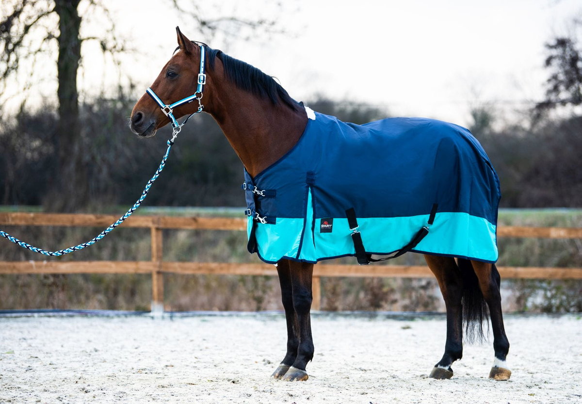 Derka padokowa START 2-tone 0g 600d podszyta Kolor: granatowy/aqua, Rozmiar: 145 - Inna marka ...