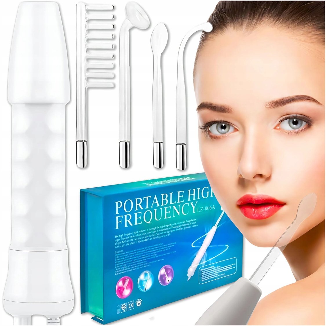 Derma wand darsonval 4 elektrody peloty najmocniejszy PRO do skóry ...
